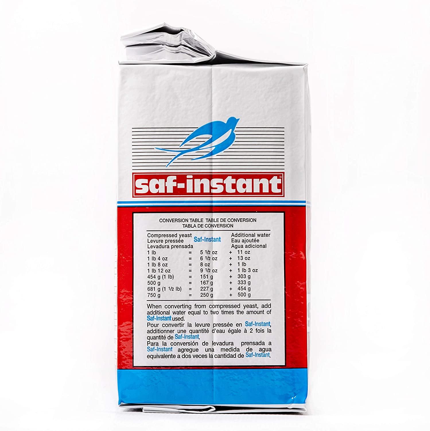 Saf Instant Yeast 1 lb Pouch (2-Pack) - Fast-Acting Bread Baking Yeast ...