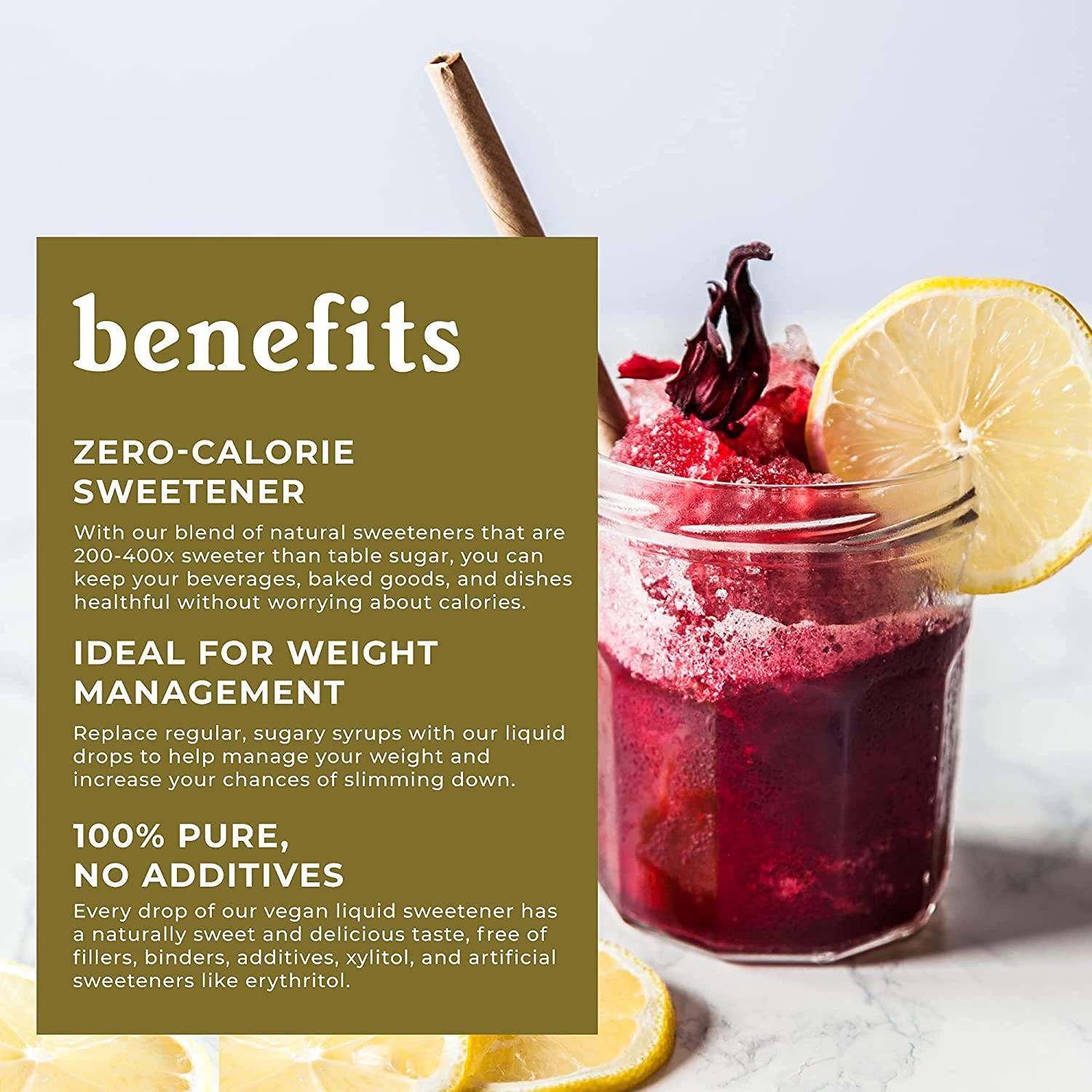 Natrisweet Monk Fruit & Stevia Liquid Drops 8 fl oz - Zero-Calorie Keto ...