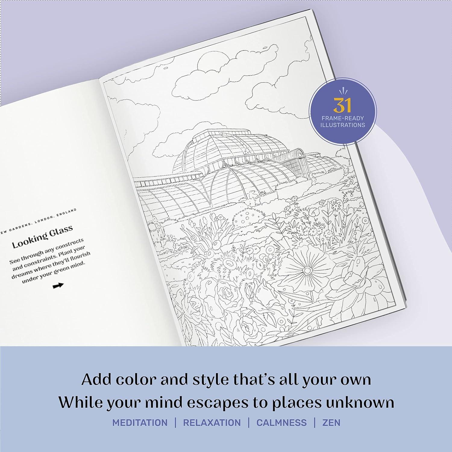 Wanderer Adult Coloring Book Garden Variety (Coloring Book w/ 50 ...