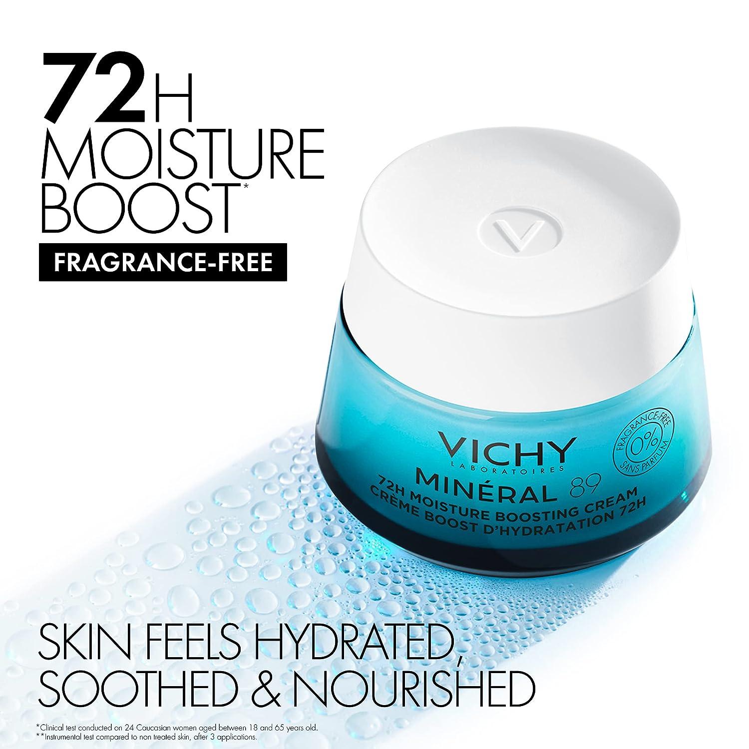 Vichy Mineral 89 72H Moisture Boosting Cream | Hyaluronic Acid ...