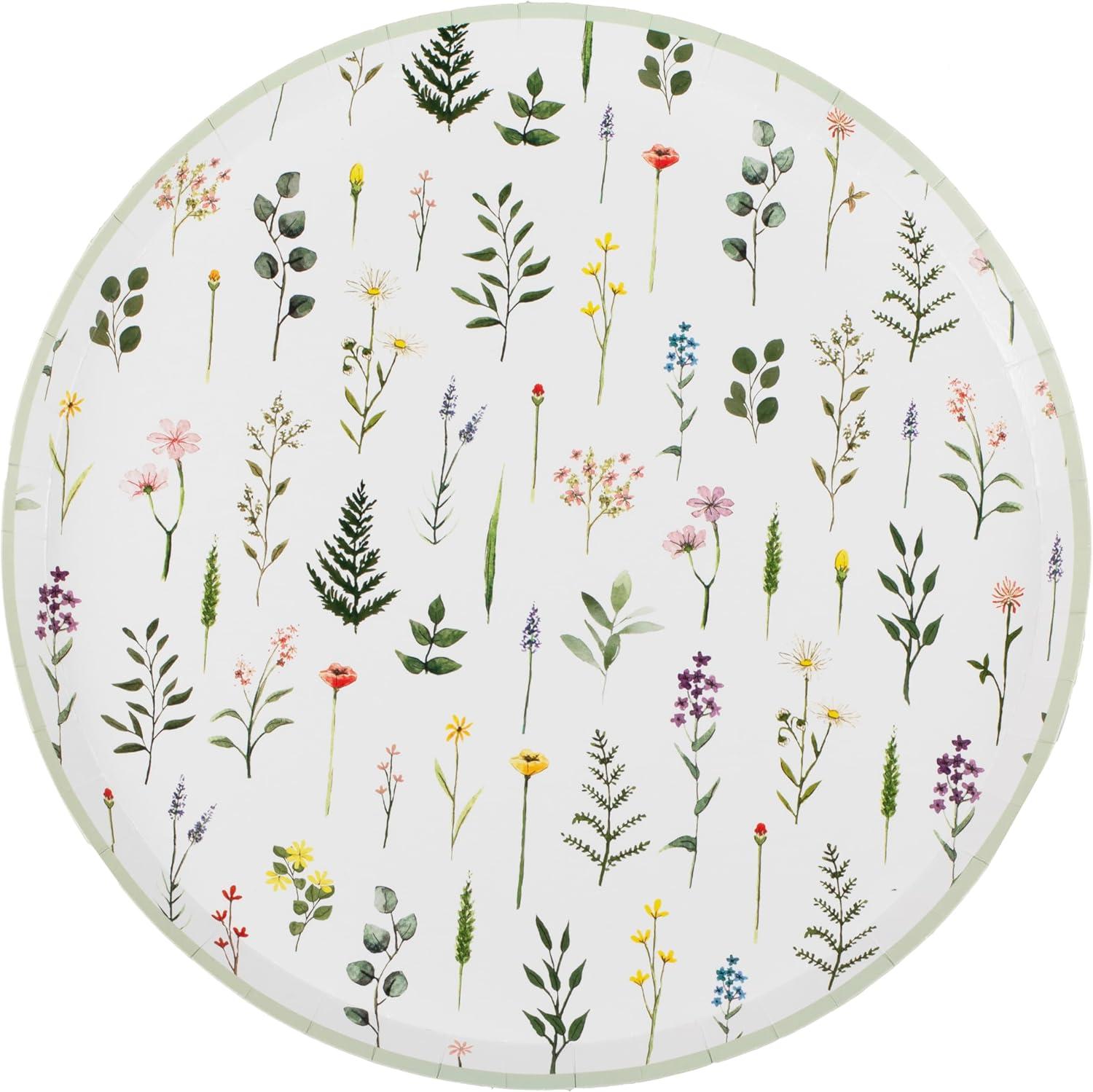 Shop Ginger Ray Floral Printed Team Bride Paper Plates - 8-Pack for Hen ...