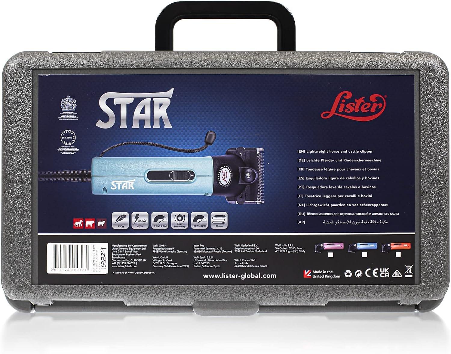 Lister Star Horse Clipper - Green Professional Animal Clipper Clippers ...