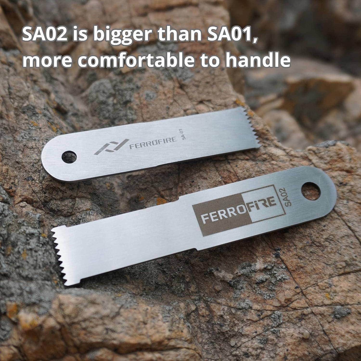 FERROFIRE SA Carbon Steel Ferro Rod Striker Scraper | Large Size SA02 ...