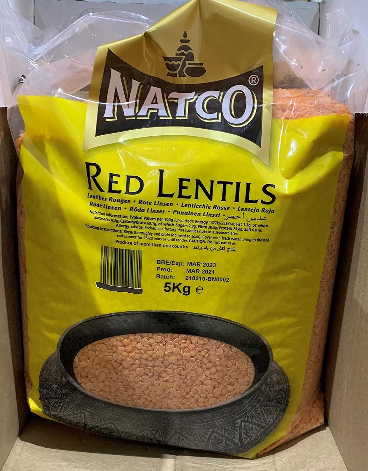 RED LENTILS 5kg | Buy Now with Express International Delivery | GoSupps.com