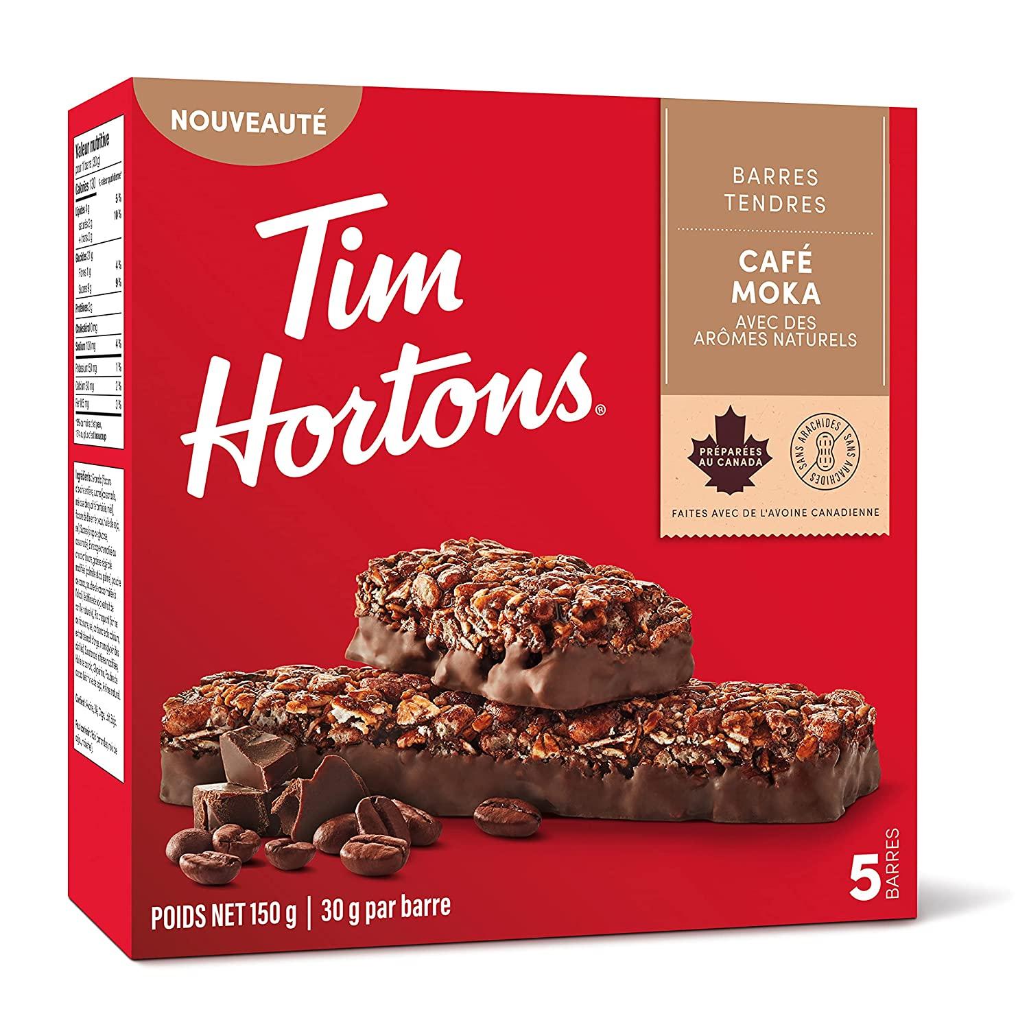 Tim Hortons Caf Mocha Granola Bars 150g/5.25 oz - Imported from Canada ...