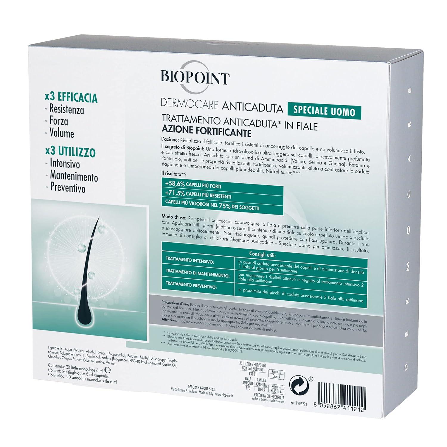 Biopoint Dermocare Anti-Hair Failure Treatment for Men - Strengthening ...