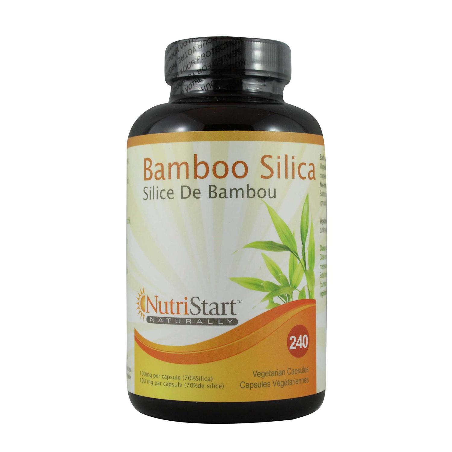 NutriStart Bamboo Silica 240 Vegetarian Capsules - Natural Silica ...