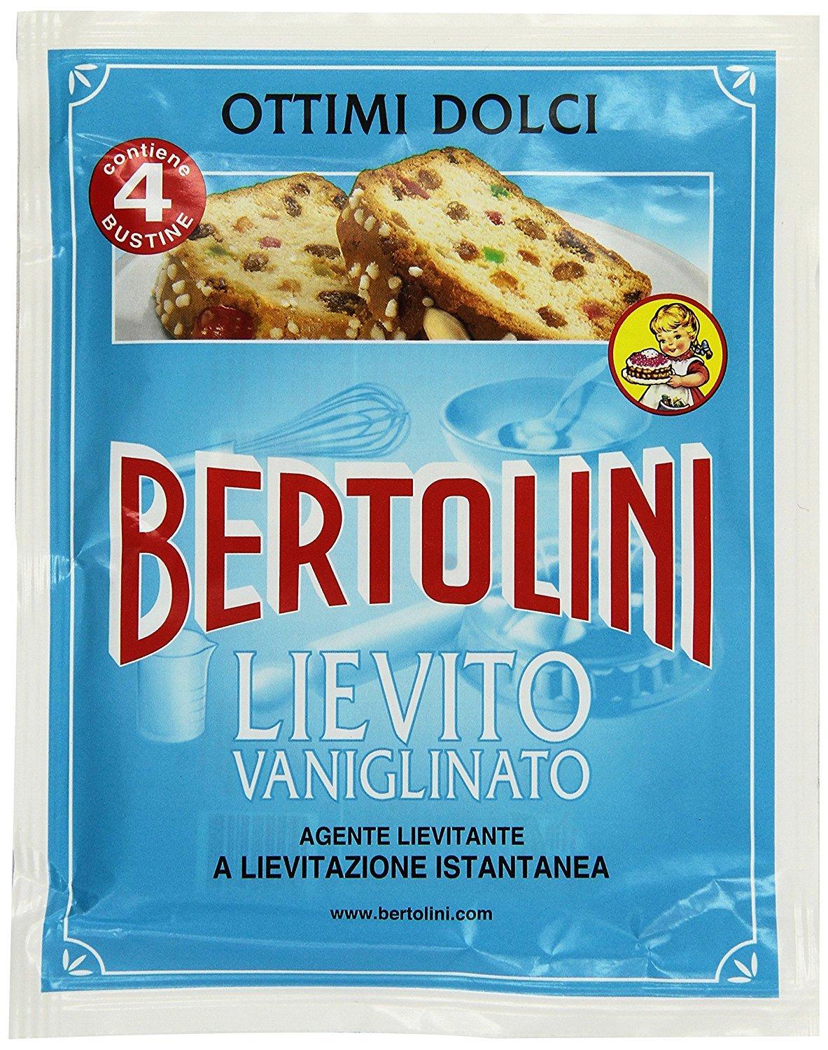 Bertolini Baking Powder with Vanillin 4X16gr - Premium Quality for ...