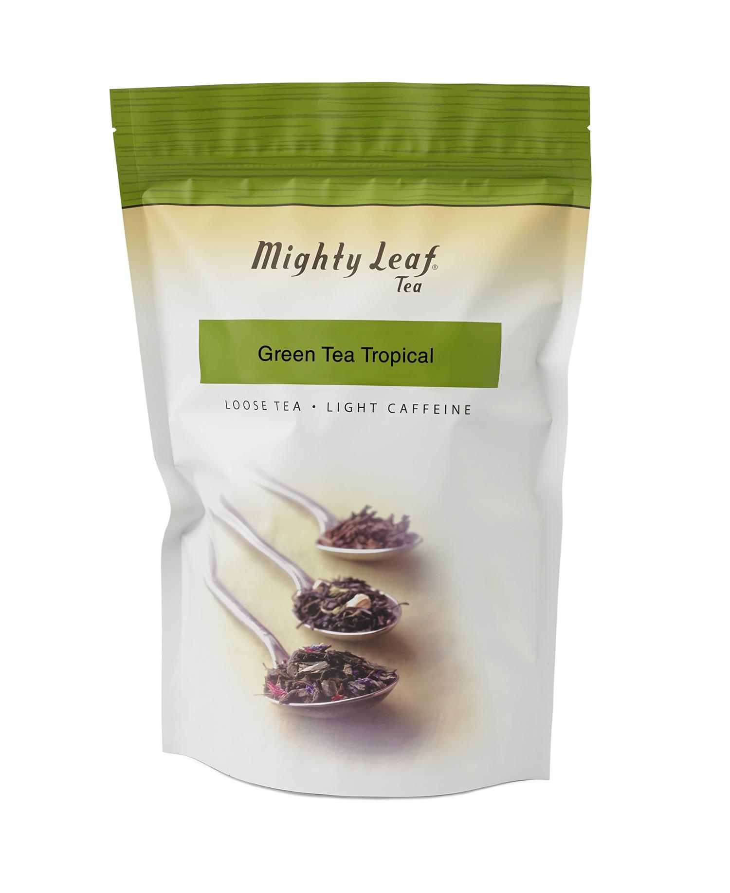 Mighty Leaf Loose Leaf Tropical Green Tea - 1lb Lightly Caffeinated ...