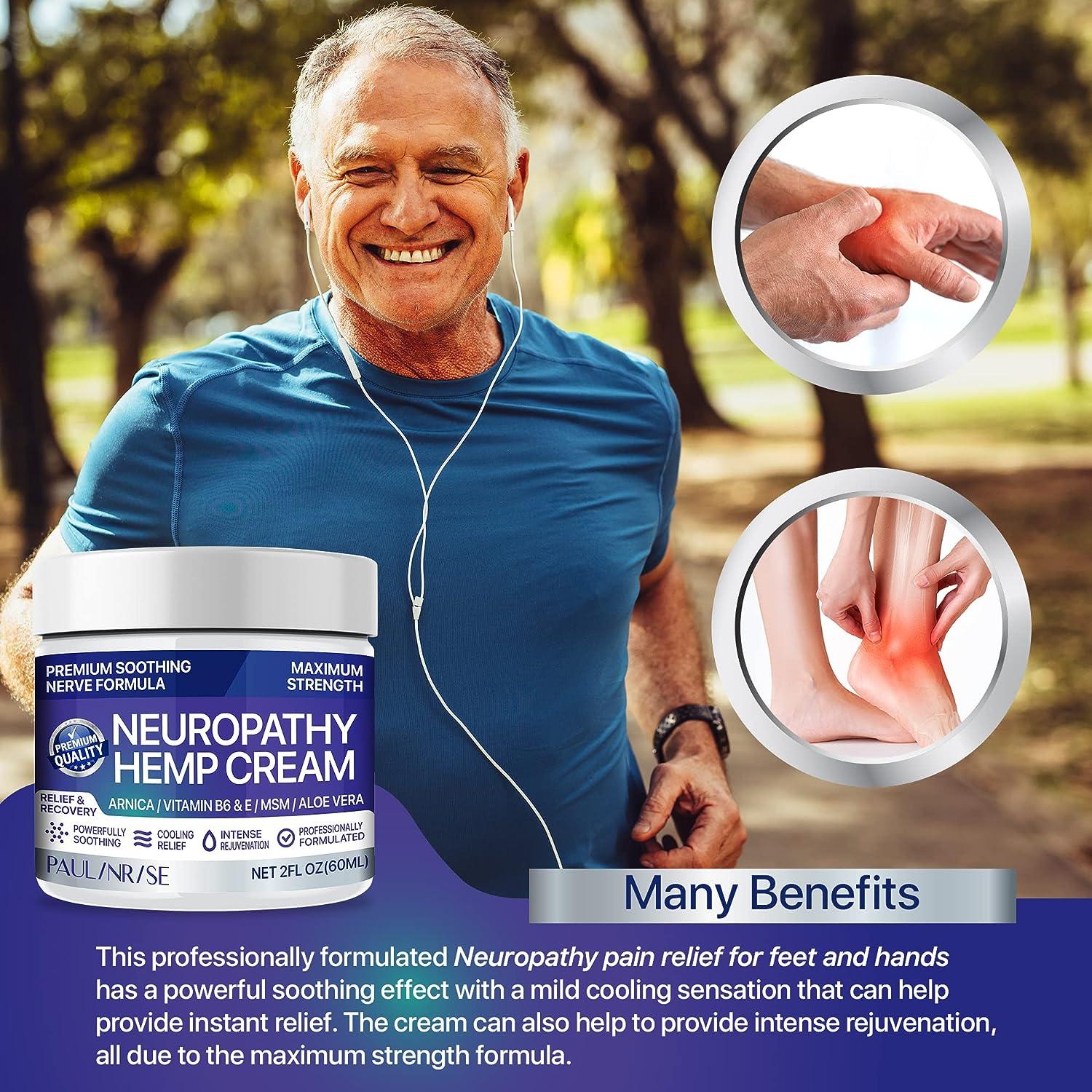 PAULINRISE Neuropathy Pain Cream for Feet - Maximum Strength Formula ...