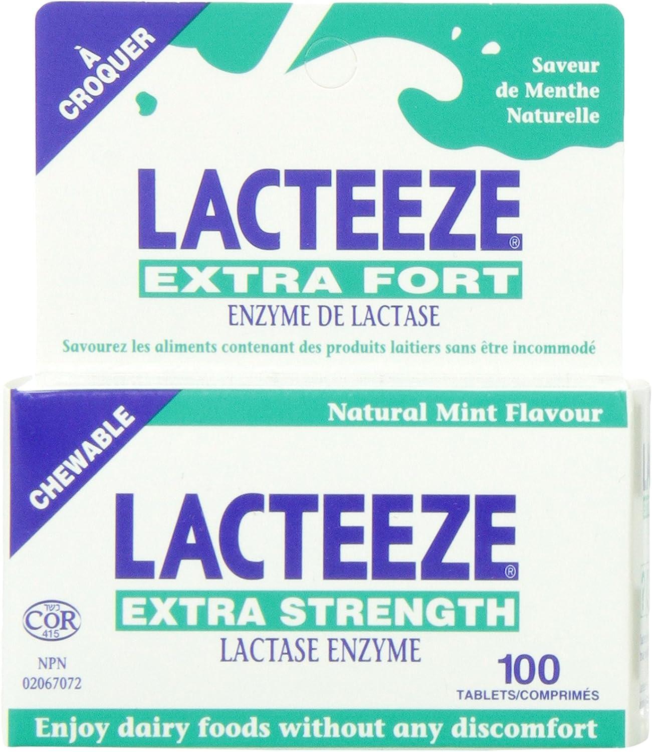 Lacteeze Extra Strength: Fast-Acting Lactase Enzyme Supplement | Buy ...