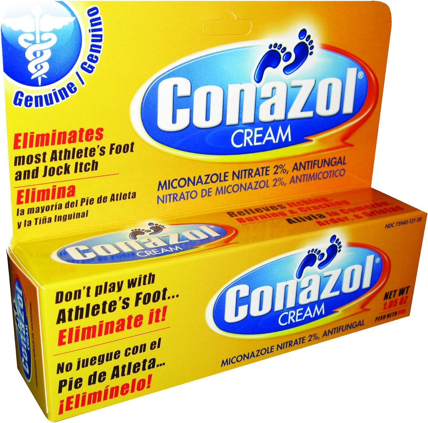 Conazol Cream Anti Fungal with Miconazole Nitrate 2% - 6 Pack ...