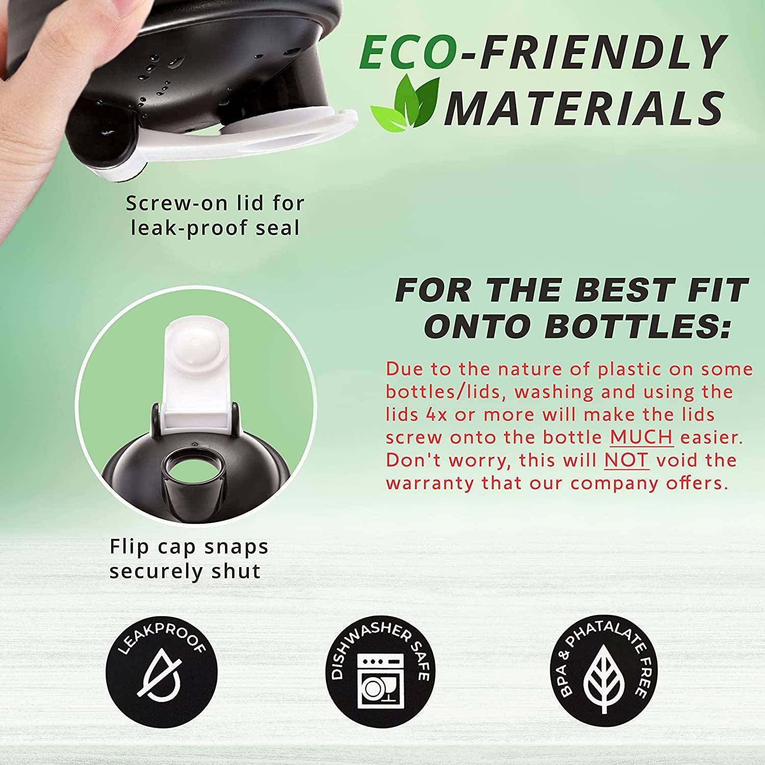 2021 Upgraded Shaker Bottle Lid Cap - Premium Leak Proof Design, Fits ...