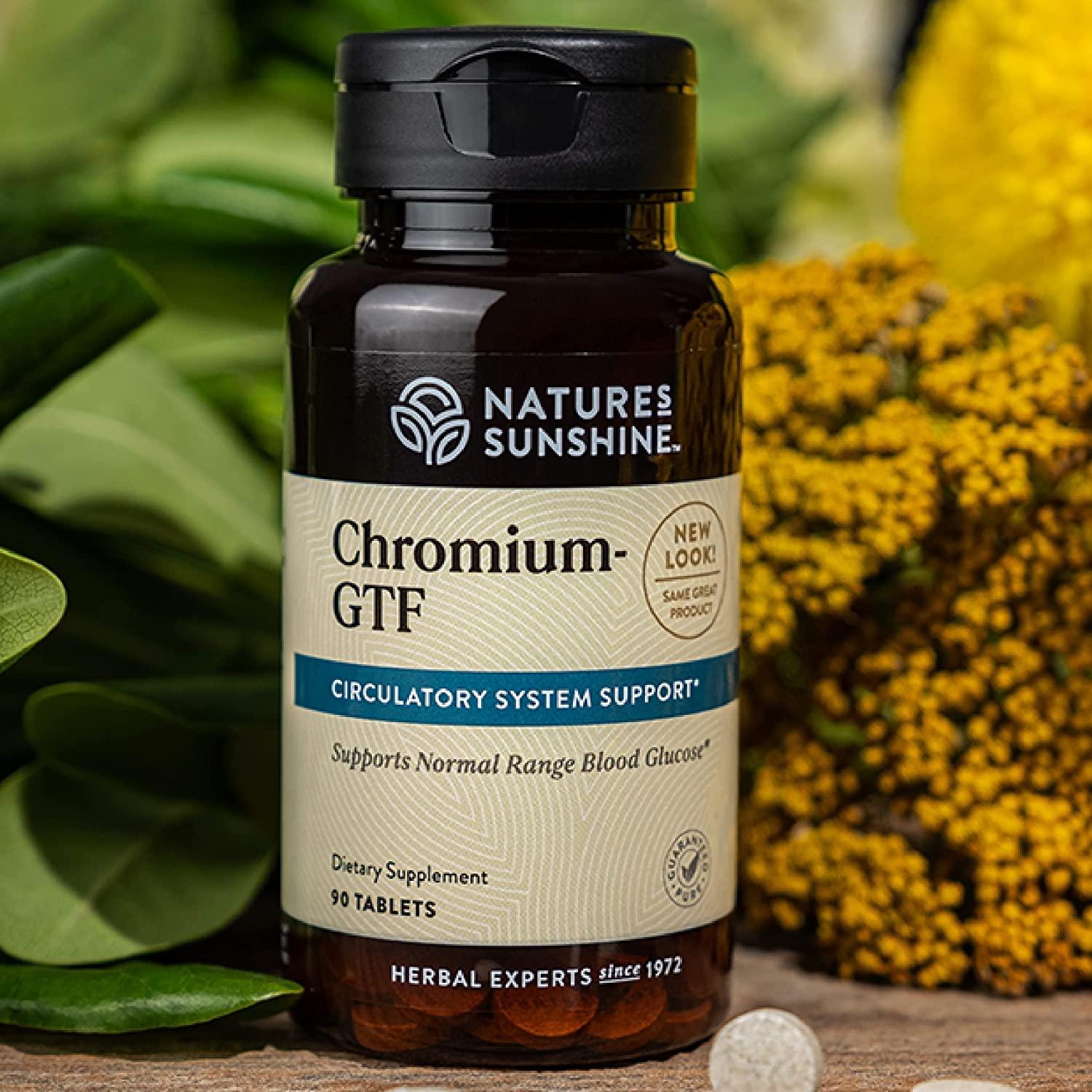 Nature's Sunshine Chromium GTF 300MCG - 90 Tablets | Blood Sugar ...