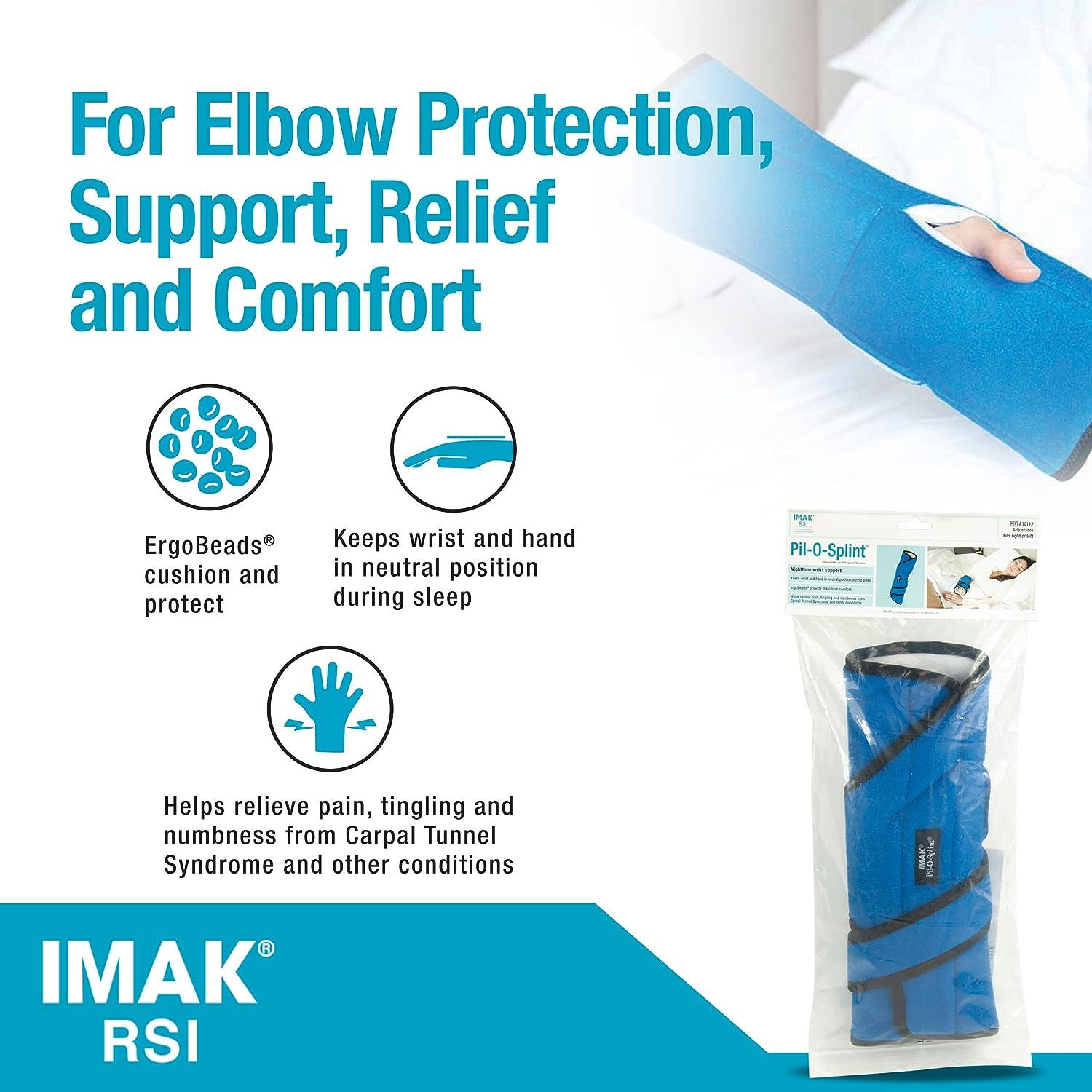 IMAK RSI Pil-O-Splint - Customizable Wrist Brace for Nighttime Comfort ...