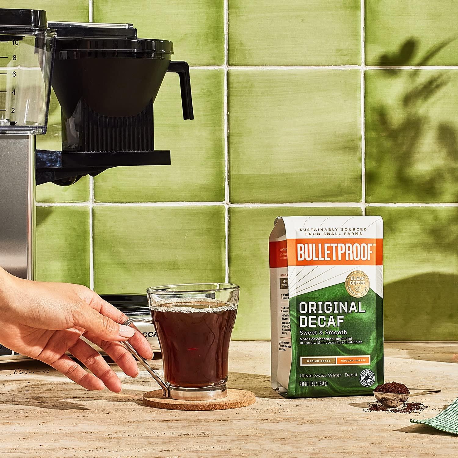Bulletproof Keto Friendly Original Decaf Ground Coffee - 12 oz, Medium ...