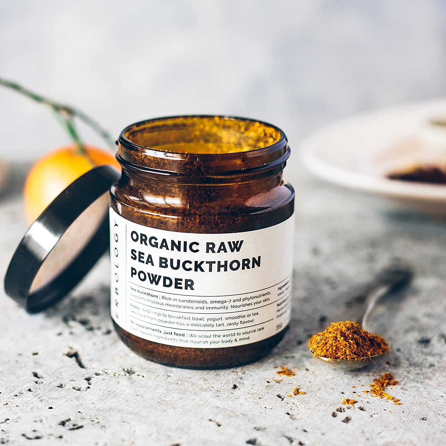 Organic Sea Buckthorn Powder 1.2 oz | Rich in Omega-7, Vitamin C & A ...