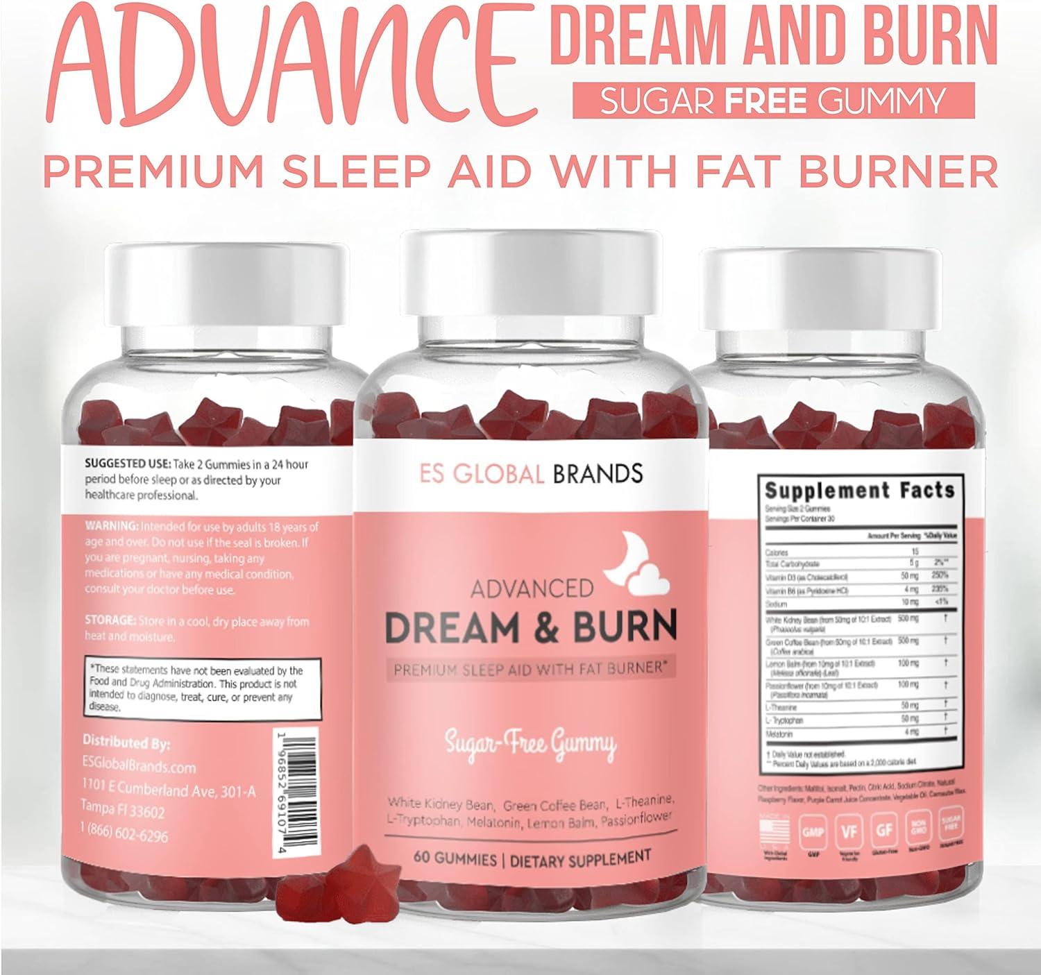 Advanced Dream & Burn Sugar-Free Sleep Gummies | Night Time Sleep ...