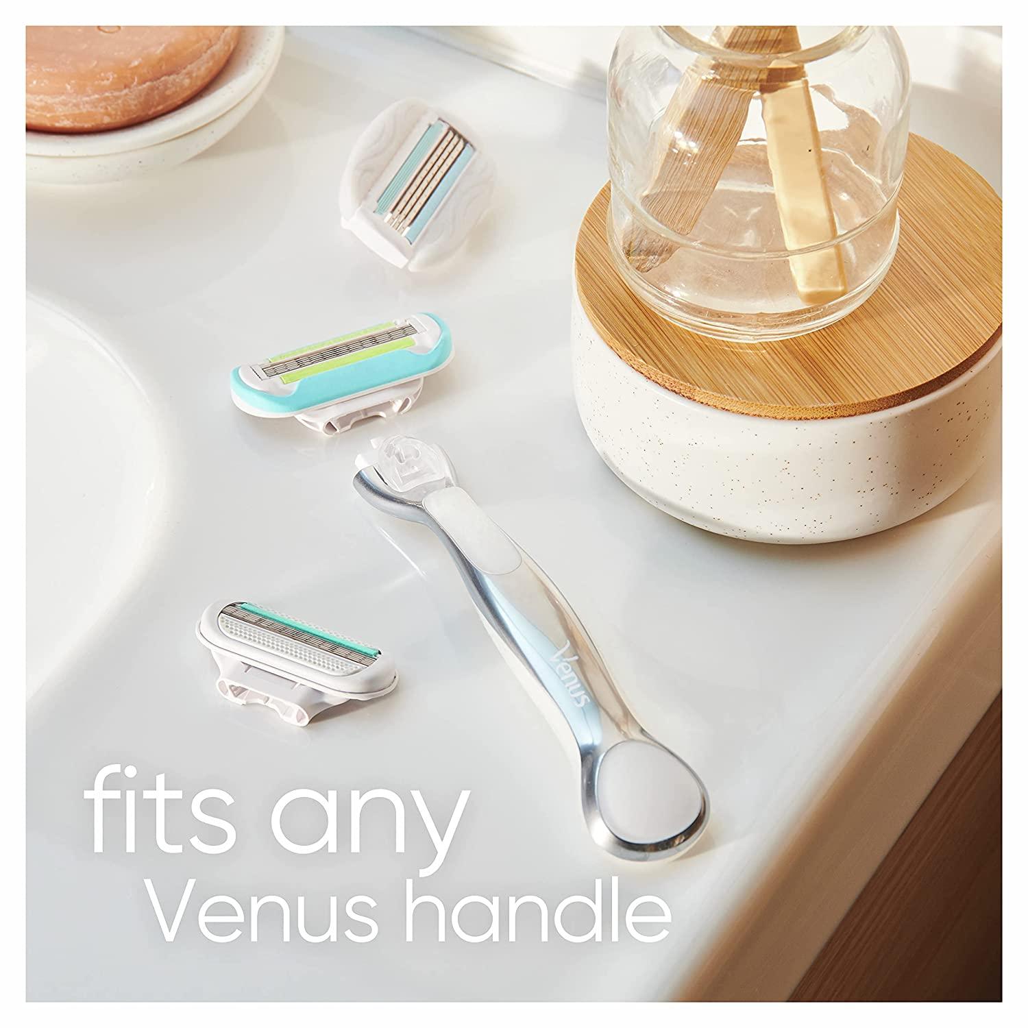 Gillette Venus Platinum Extra Smooth Razors for Women - Metal Handle ...