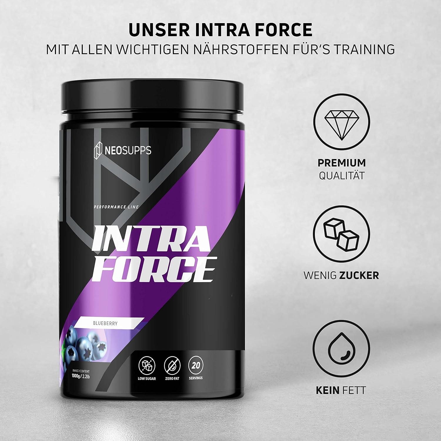 Neosupps Intra Force Blueberry 1000g - Premium Intra Workout Powder ...