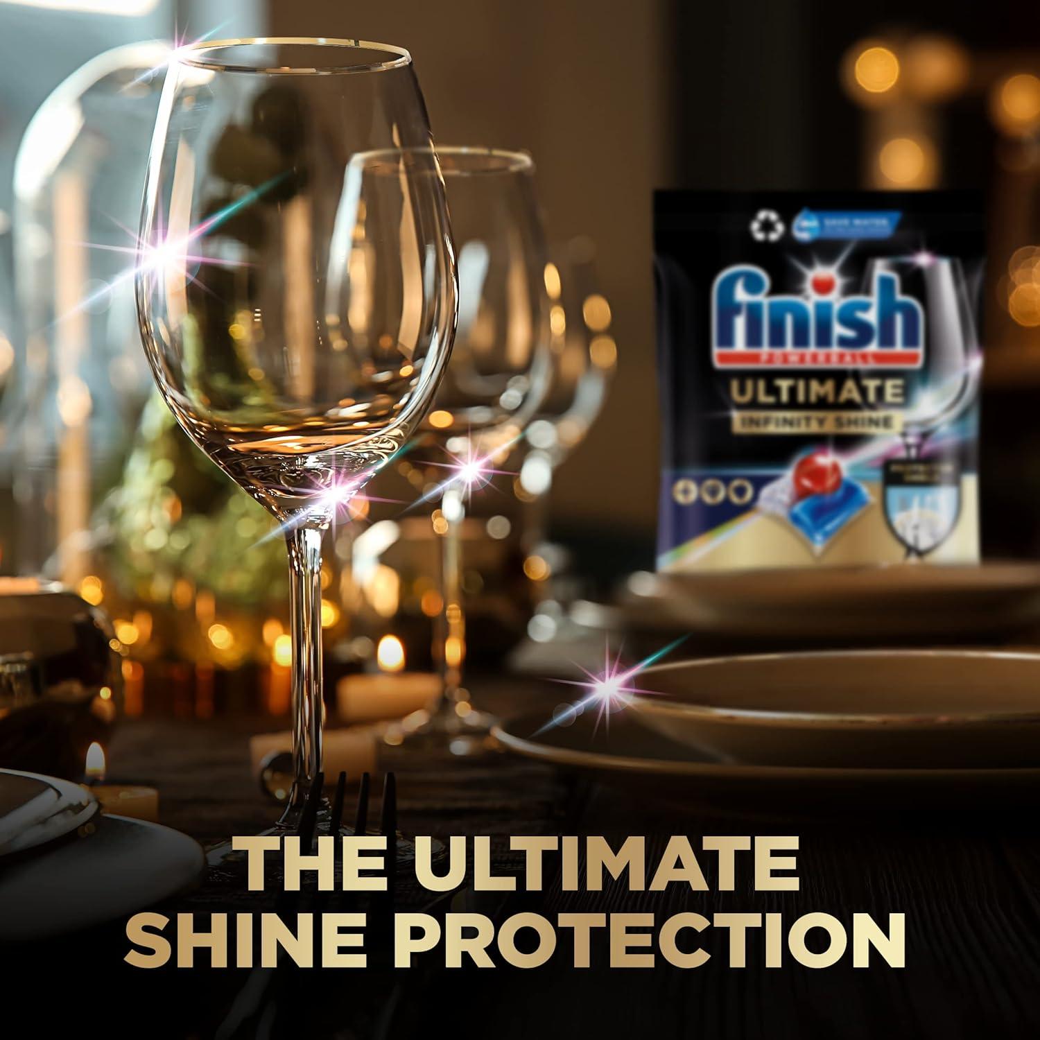 Finish Ultimate Infinity Shine Dishwasher Tablets Bulk - Lemon Scent ...
