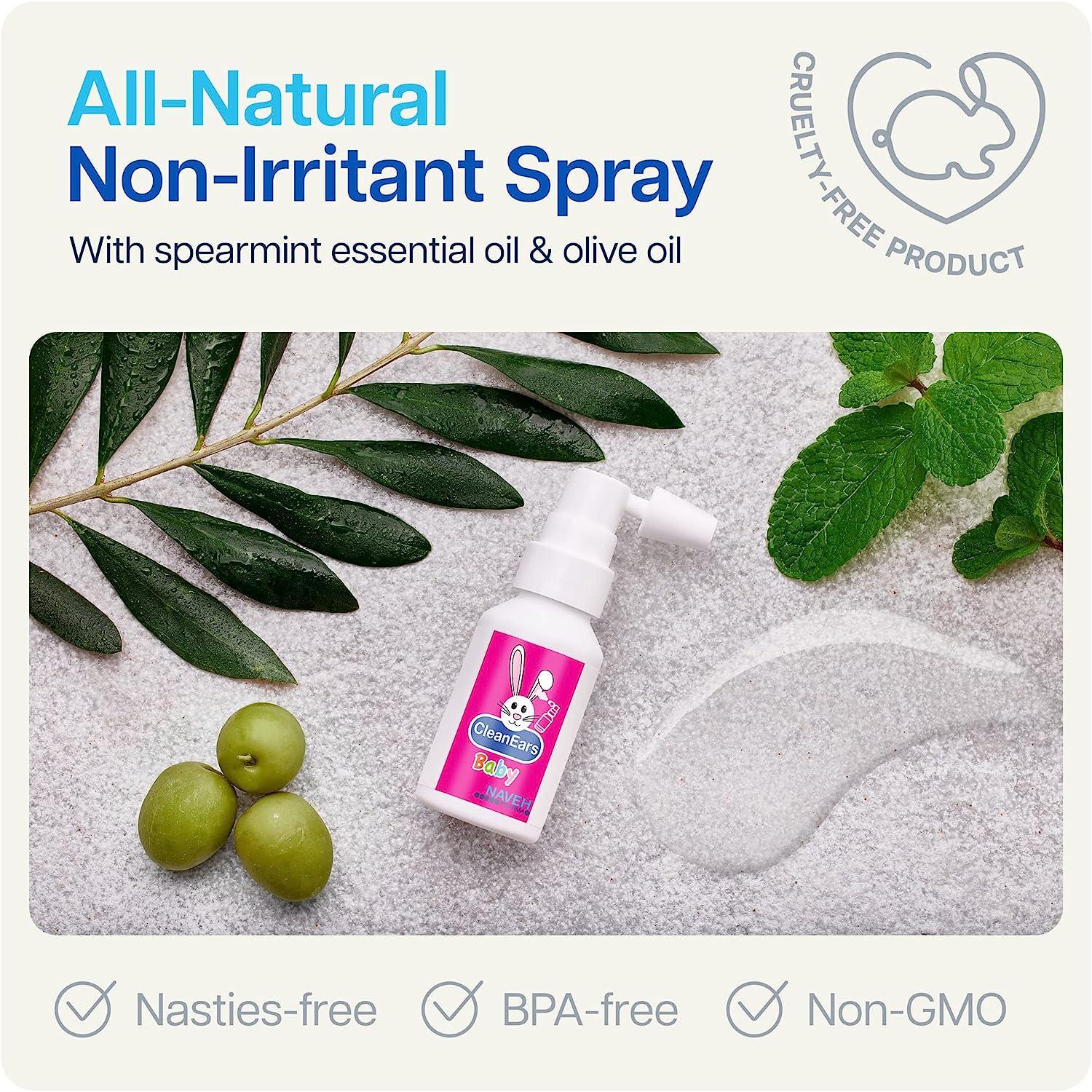 Naveh Pharma Baby Earwax Removal Spray + Otic Guard Ear Infection Spray ...