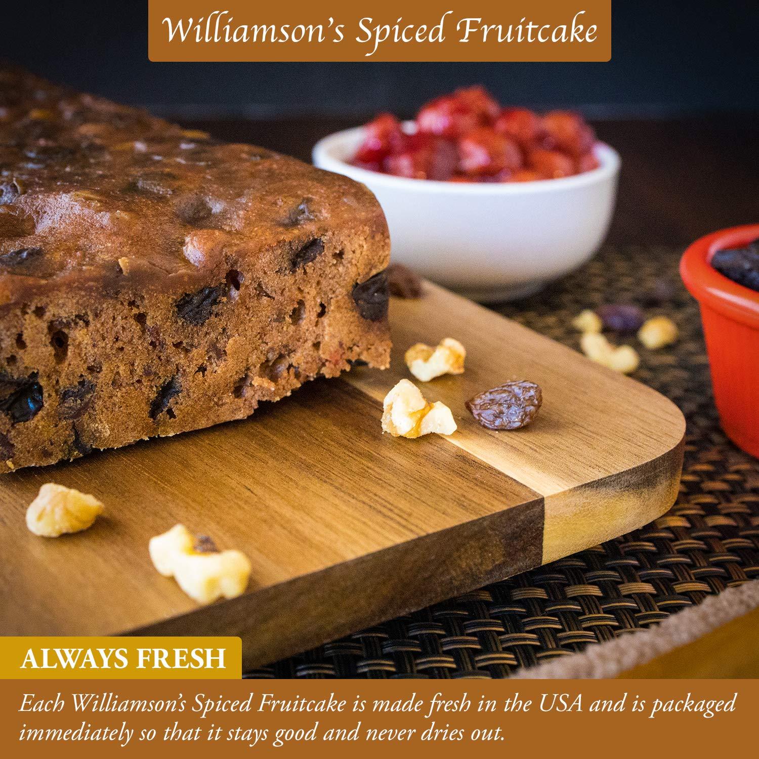 Williamsons Spiced Fruitcake - Gourmet Freshly Made Snack Gift with ...