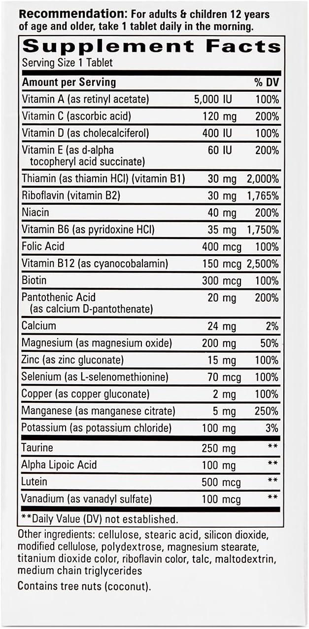 Alpha Betic Multivitamin Plus Extended Energy 30 Tablets - 30 Servings ...
