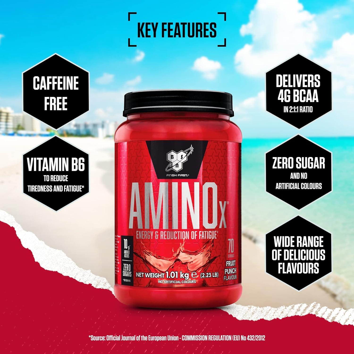 BSN Nutrition Amino X Supplement with Vitamin D Vitamin B6 and Amino ...