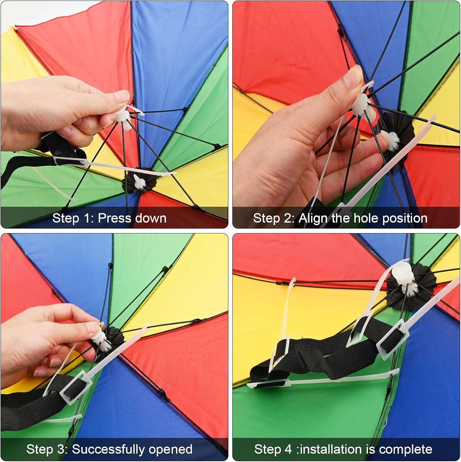 Buy Bekecidi Adjustable Rainbow Rain Screen Hat | Waterproof Fishing ...