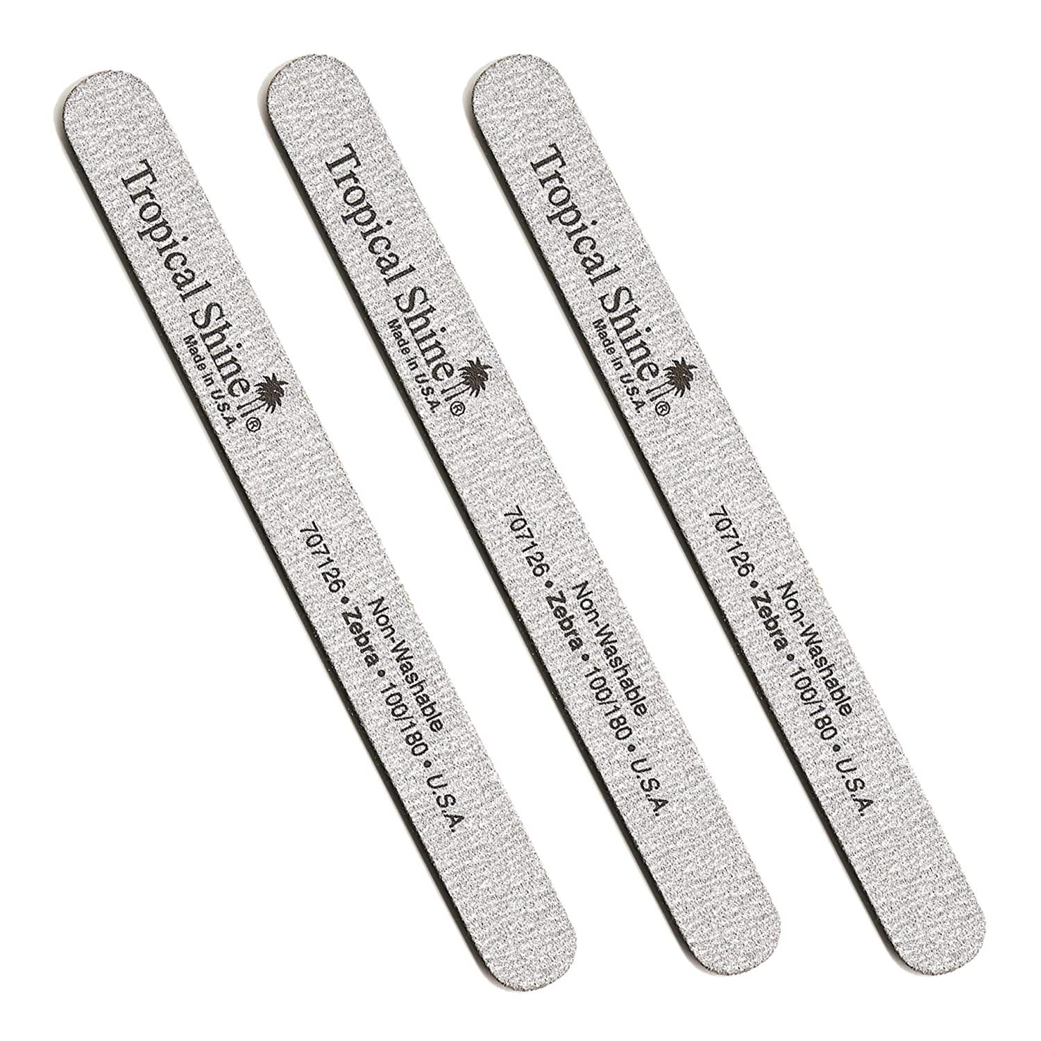 Tropical Shine Nail Files Grit 100/180 - Set of 3 Nail Boards | Buy Now ...