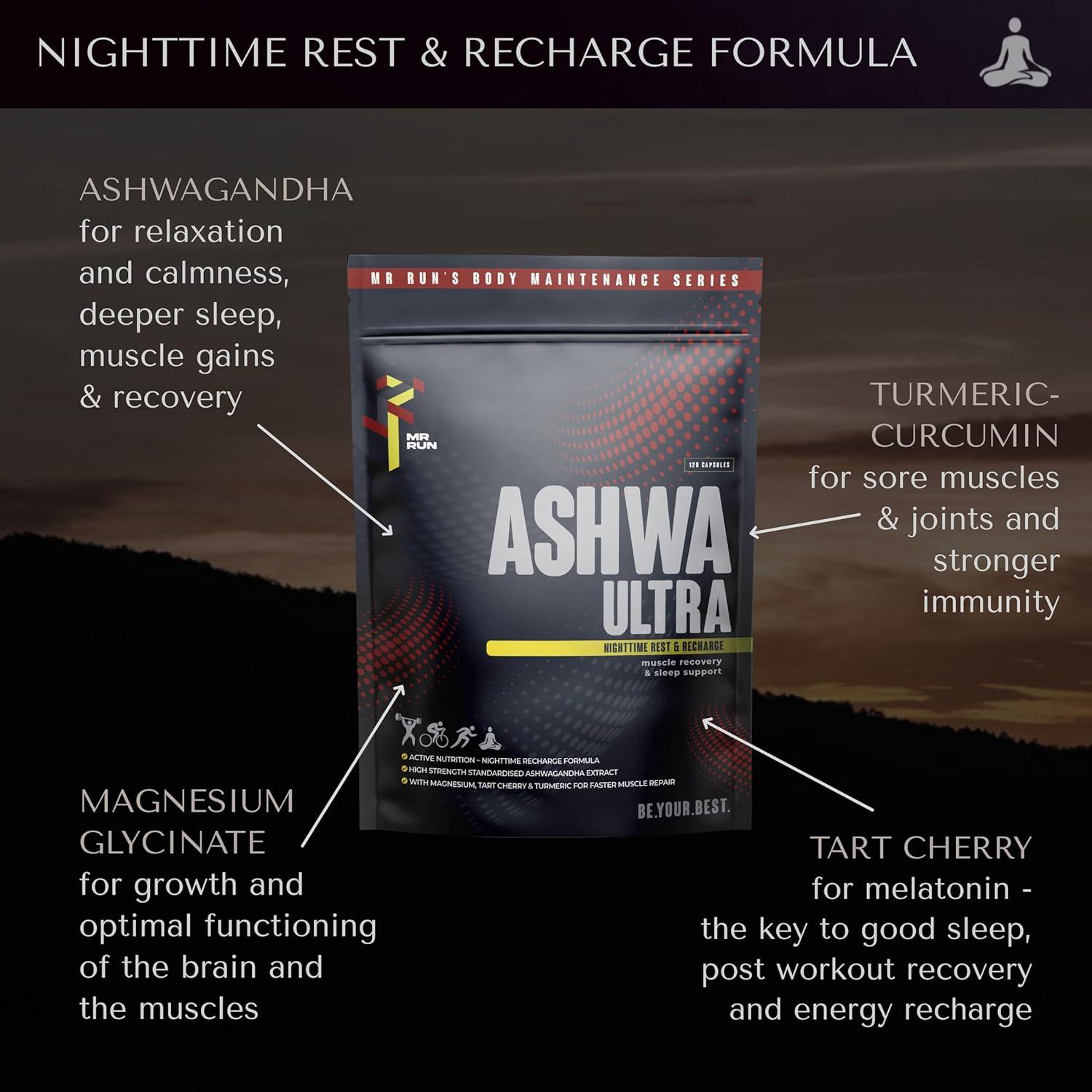 Ashwa Ultra Night - High Strength Ashwagandha with Magnesium, Melatonin ...
