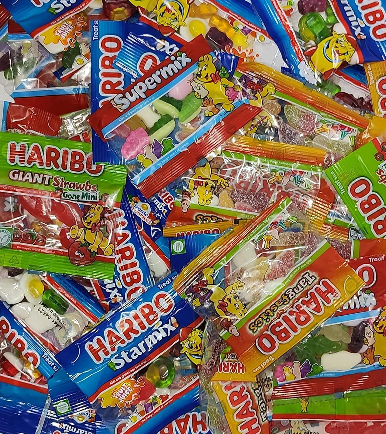 40 Pcs Haribo Mini Sweets Bag Gift Hamper for Kids - Haribo Mini bags ...