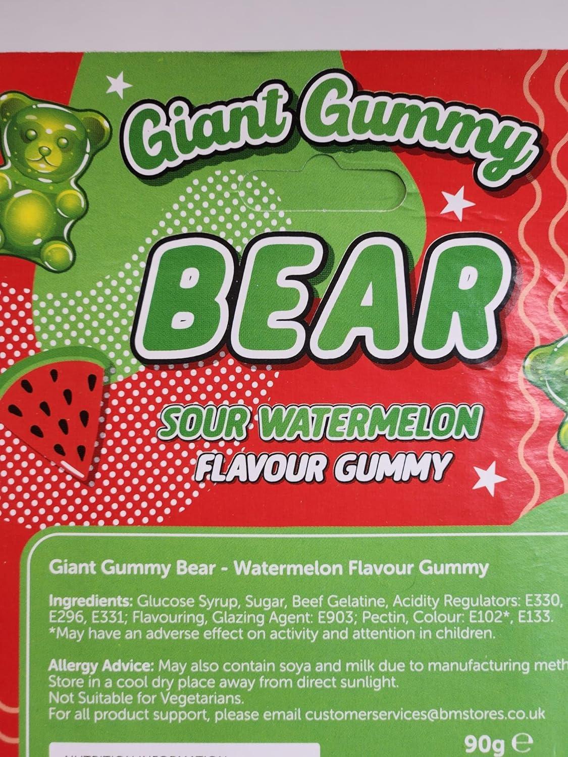 Giant Gummy Jelly Bear of 3 Pack 90 grams Sweet Gummy Bear Giant Jelly ...