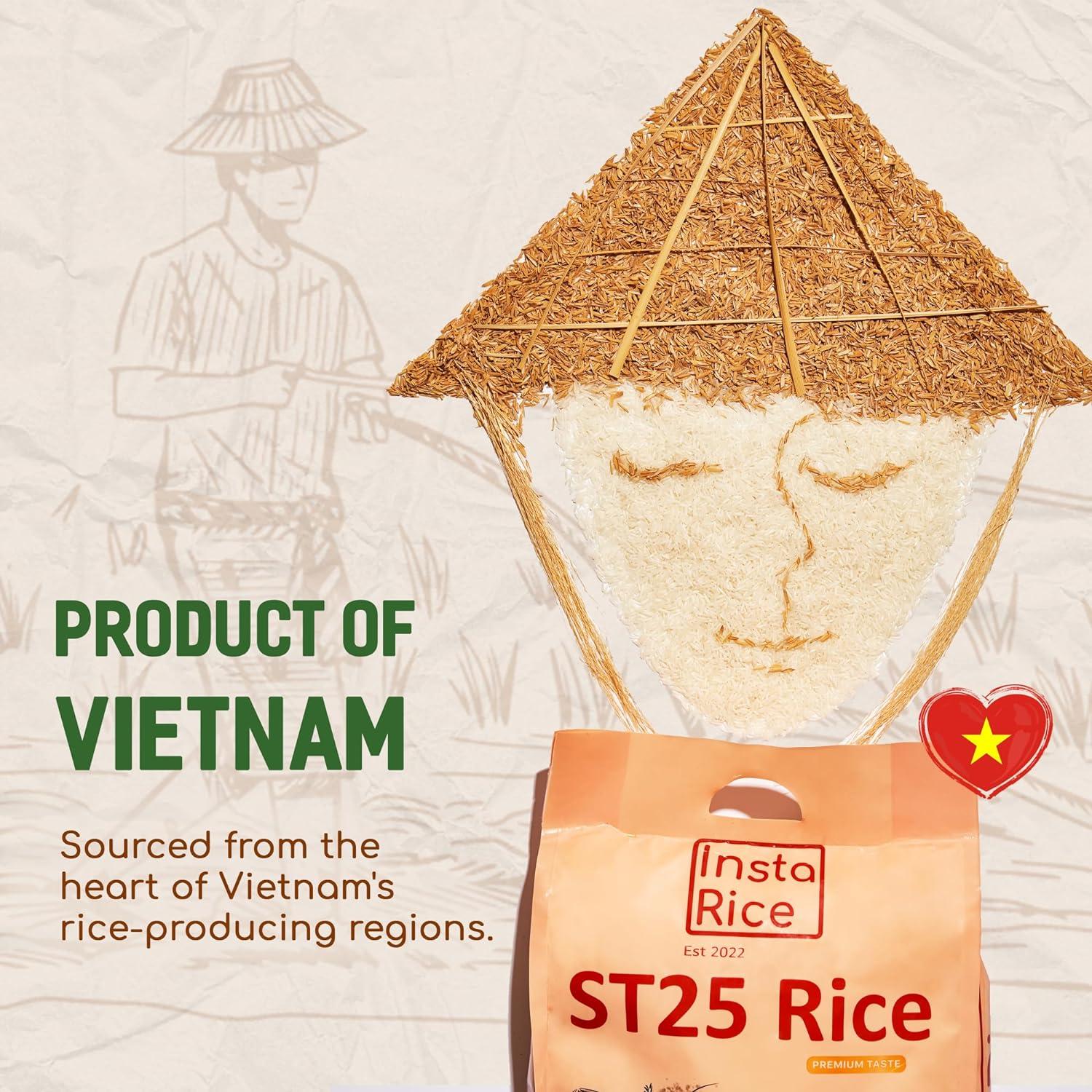 Insta Rice Premium ST25 Fragrant Sticky Rice from Vietnam - Versatile ...