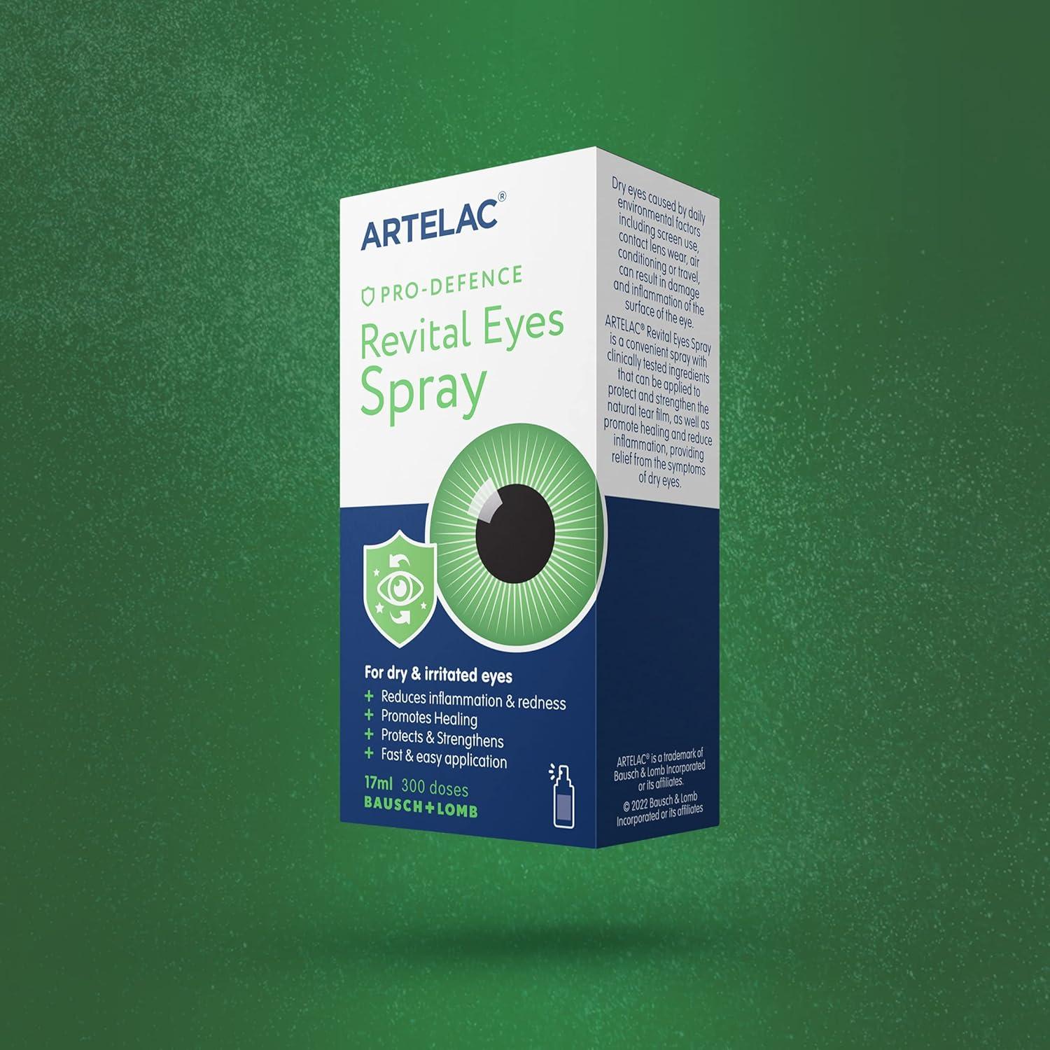 Artelac Revital Eyes Spray Pro Defence - Preservative Free Eye Mist for ...