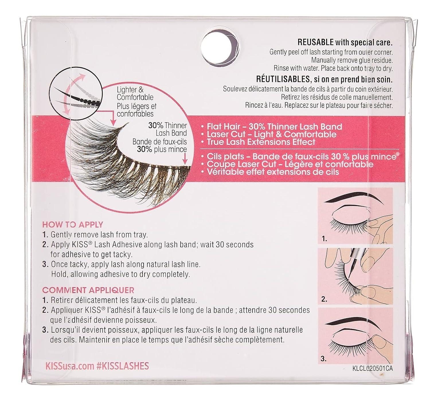 Kiss Lash Couture Luxtensions Royal Silk - Pack of 6 | Long Lasting ...