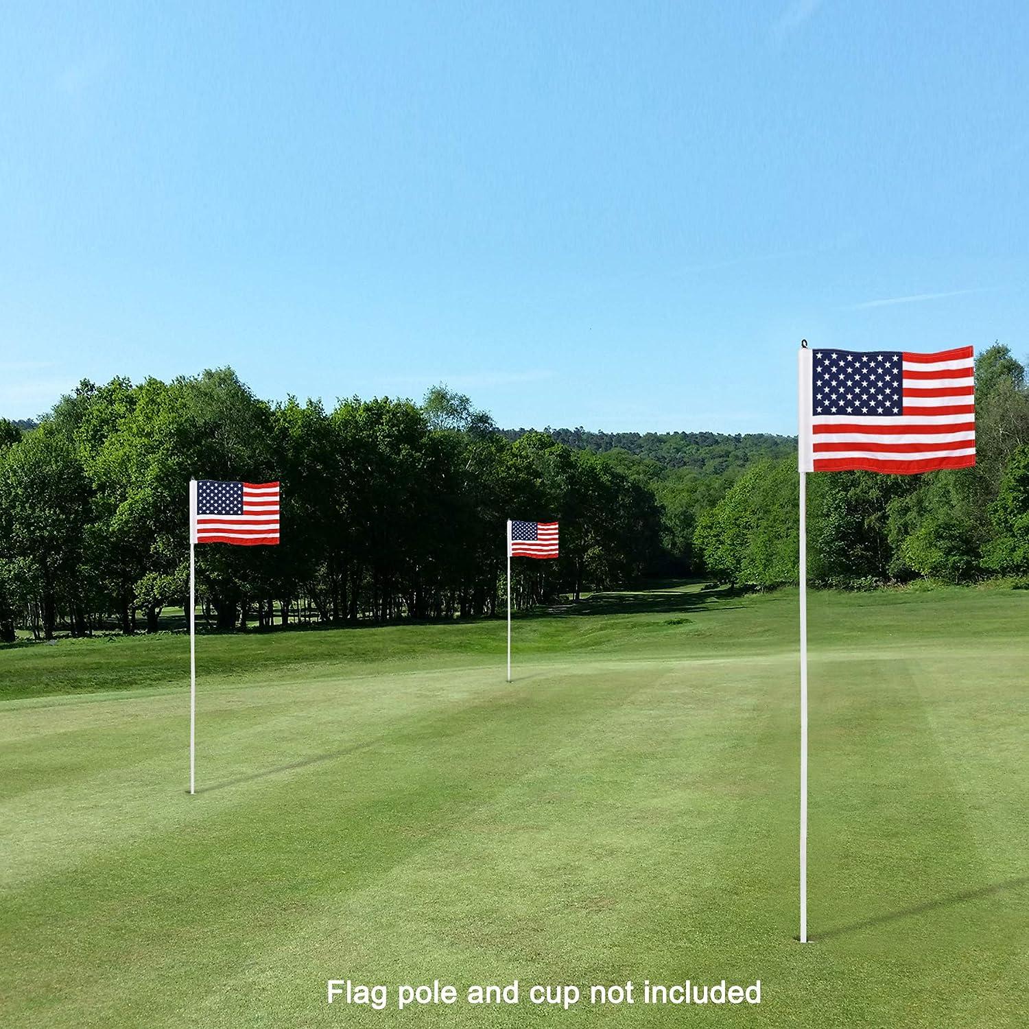KINGTOP Double-Sided American Pin Flag for Golf | Regulation Size ...