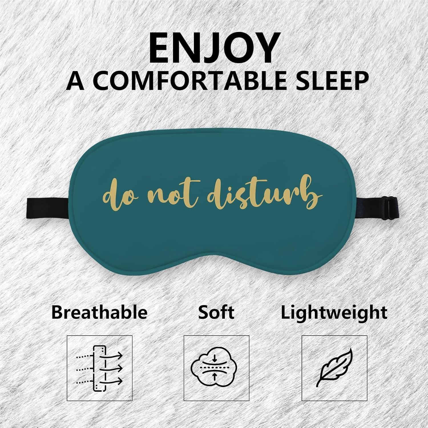 Funny Do Not Disturb Silk Eye Mask | Adjustable Sleep Mask for Kids ...
