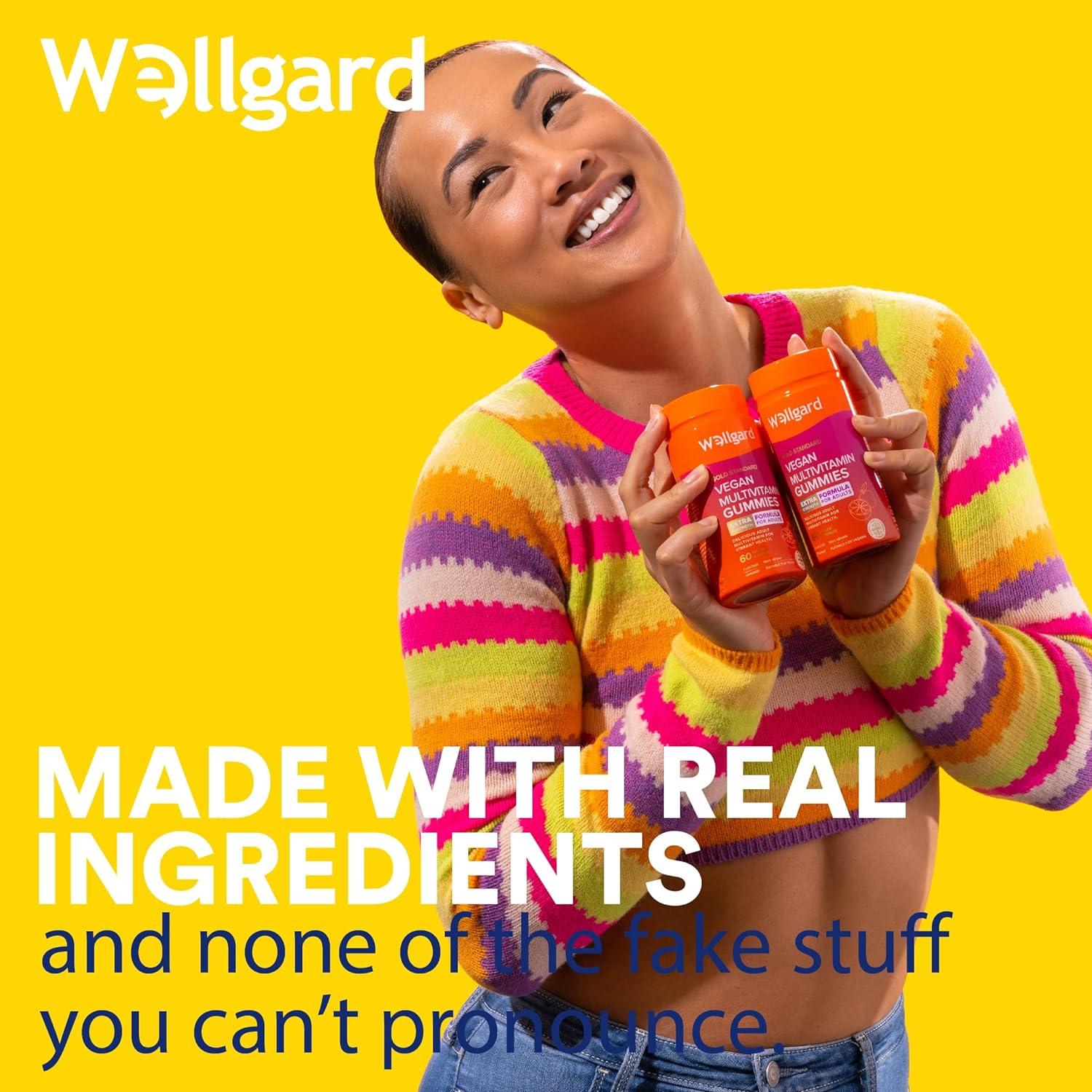 Wellgard Vegan Multivitamin Gummies for Adults - 60 Chewable Orange ...