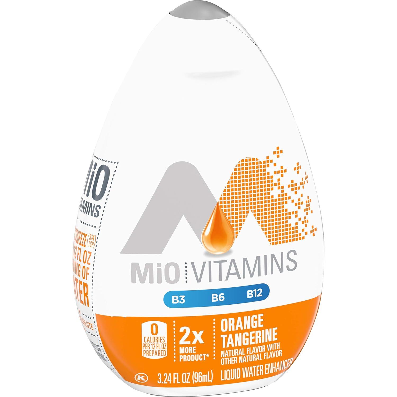 MiO Vitamins Orange Tangerine Liquid Water Enhancer 8 Pack 3.24 fl oz ...