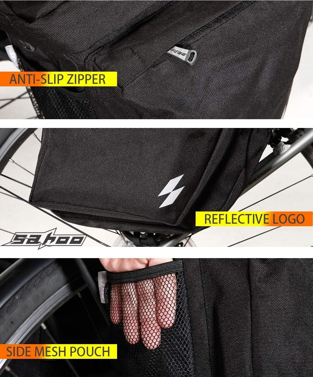 Sahoo 3-in-1 Bike Rack Pannier Bag | Large 37L Capacity & Water ...