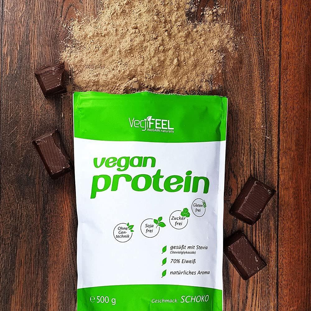 Vegife Vegan Protein Powder - Chocolate Flavor - 500g Soy Pea Rice ...