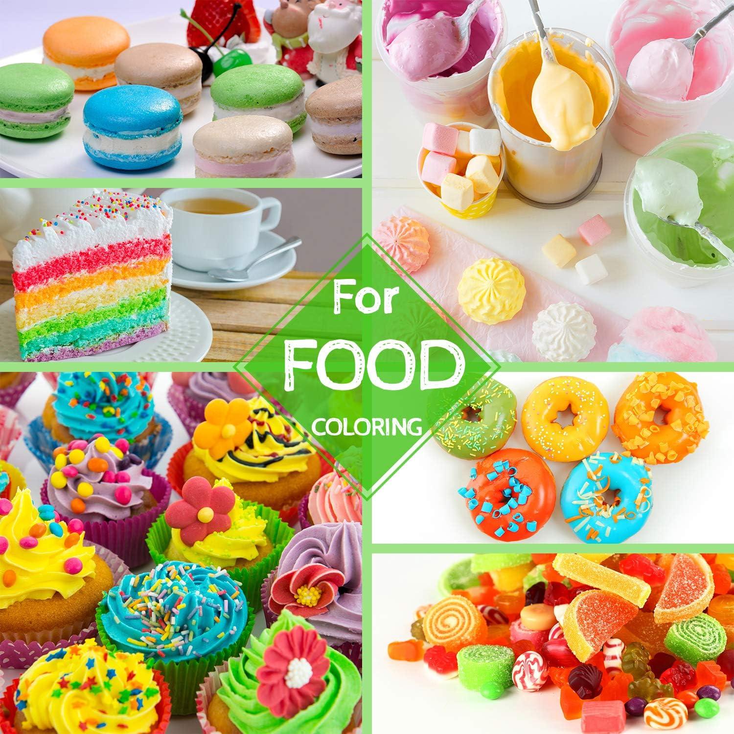 Food Colouring Kit - 12 Vibrant Liquid Colors for Baking and Decorating ...