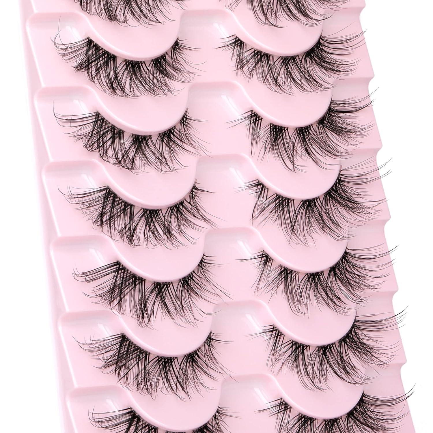 ALPHONSE 3D Cluster False Eyelashes - Natural Fluffy Wispy Lash ...