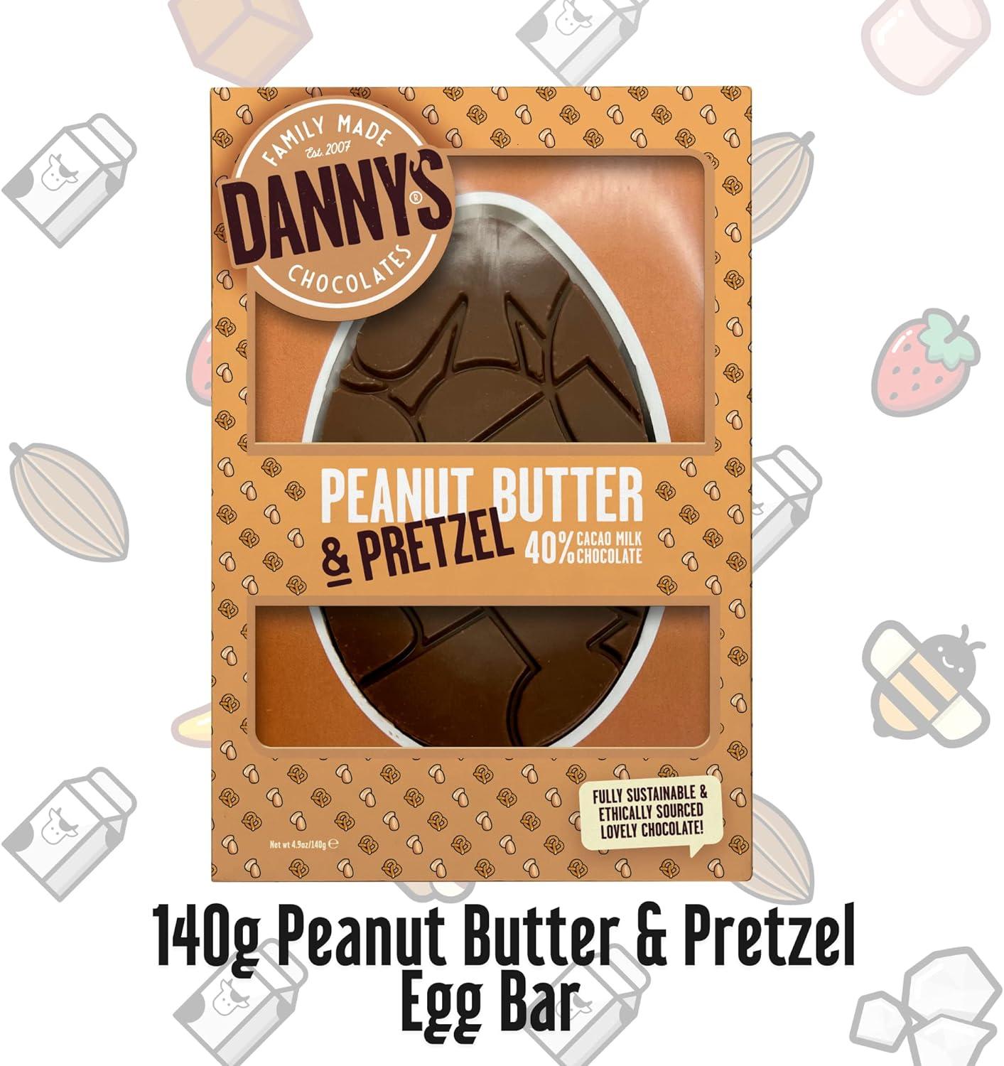 Danny's Easter Chocolate - Large Chunky 140g Peanut Butter & Pretzel ...