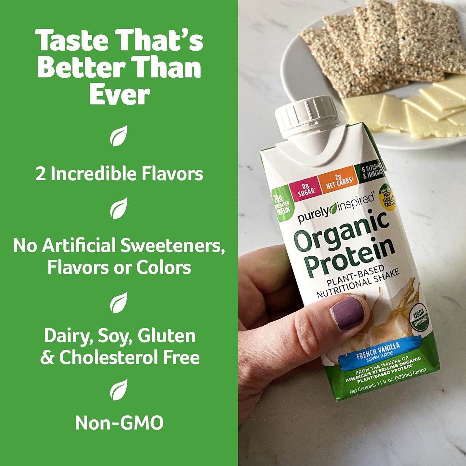 Purely Inspired Organic Protein Shake | 20g Plant Based Protein ...