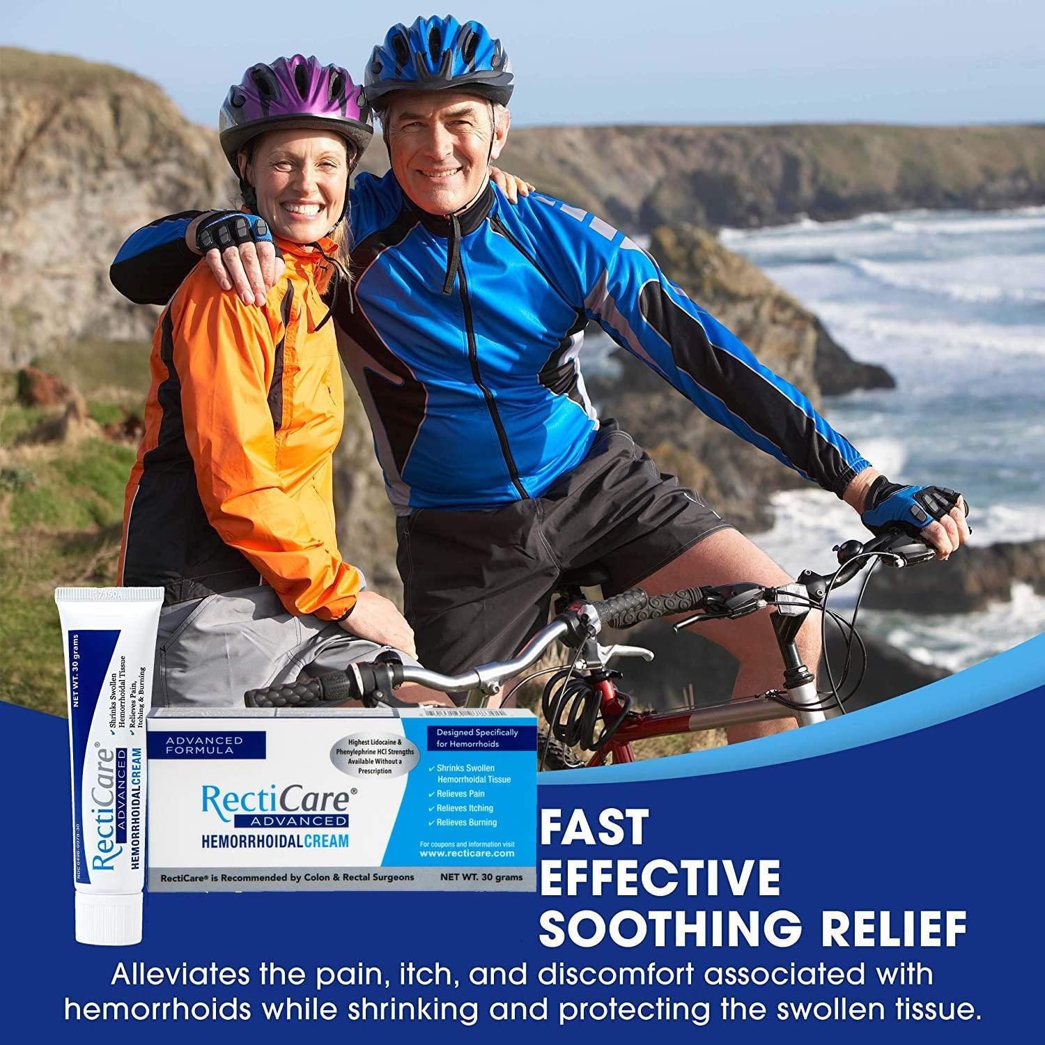 RectiCare Advanced Hemorrhoidal Cream - 30g with Lidocaine for ...