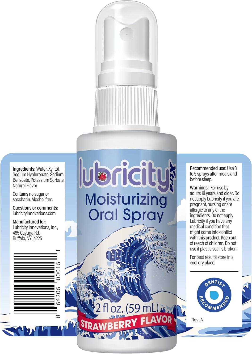 Advanced Dry Mouth Spray - Hyaluronic Acid & Xylitol - Strawberry ...