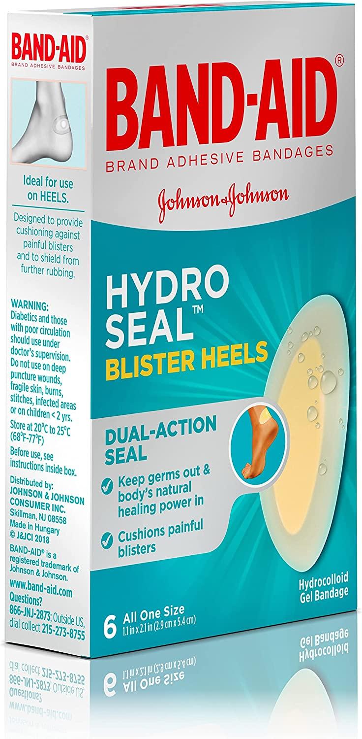 Band-Aid Brand Hydro Seal Adhesive Bandages for Heel Blisters ...